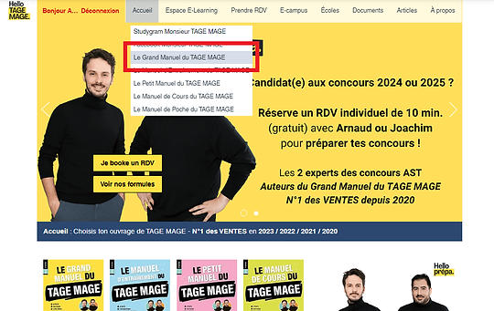 Espace E-LEARNING - Hello TAGE MAGE